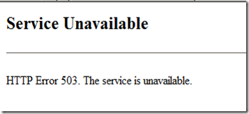 Service Unavailable HTTP Error 503. The service is unavailable-CSDN博客